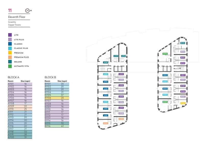 Book Copper Towers Student Accommodation In Coventry | Amber